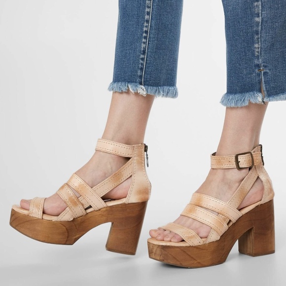 ROAN | Shoes | Corey Leather Heeled Platform Sandal Roan New Stil ...